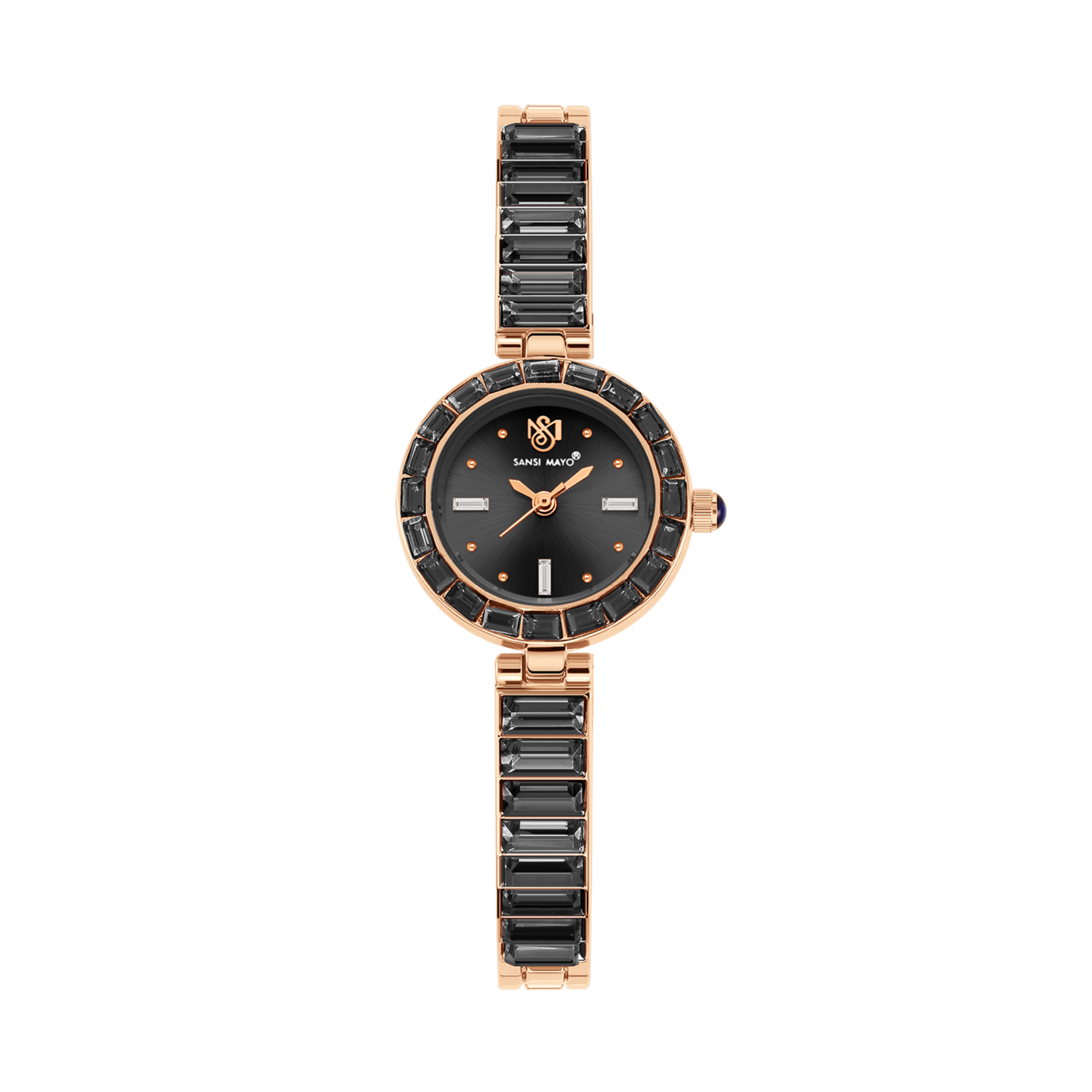 sansi-mayo-infinity-egyptian-stone-rose-gold-black-womens-watch – SansiMayo