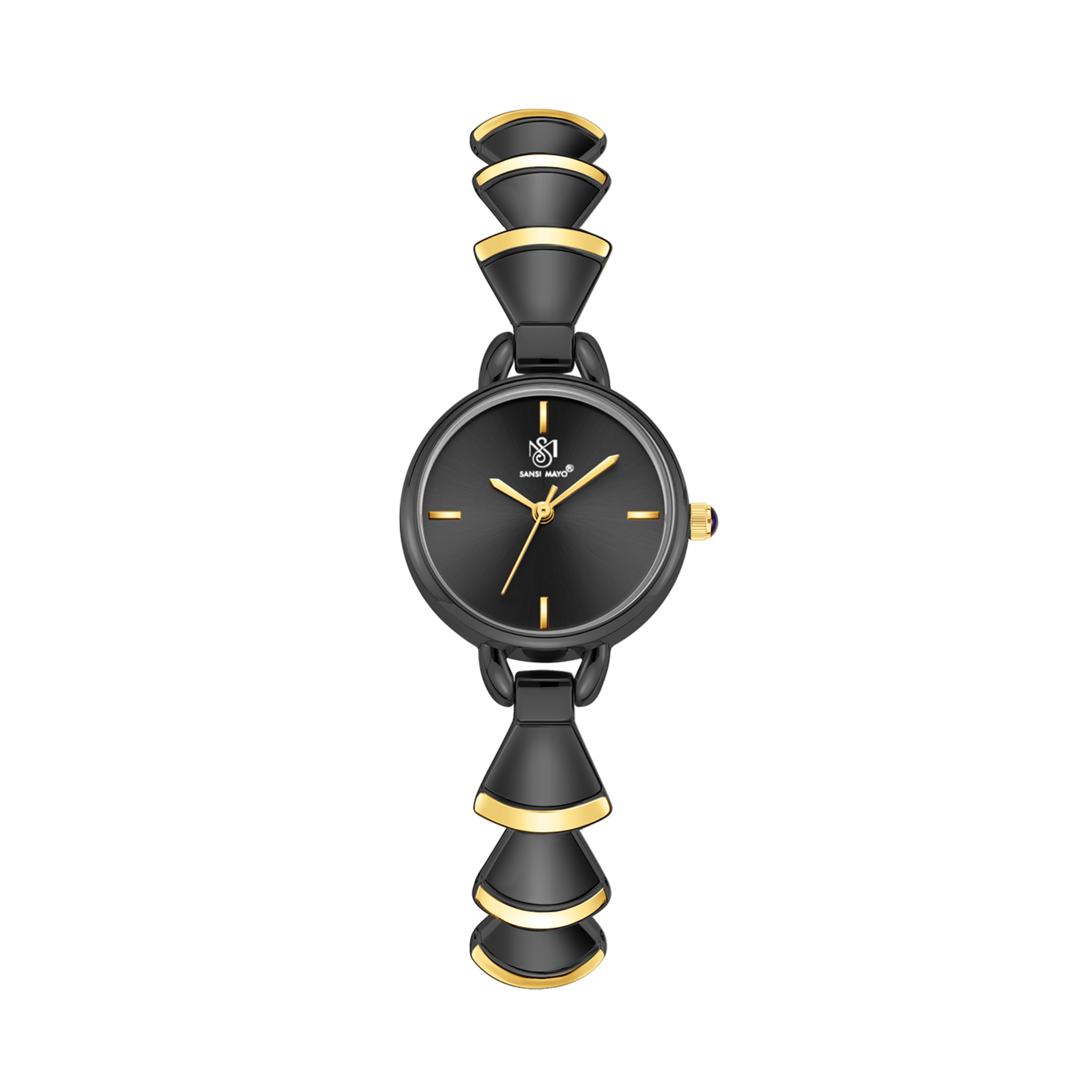 sansi-mayo-flare-watch-two-tone-black-gold-black-dial – SansiMayo