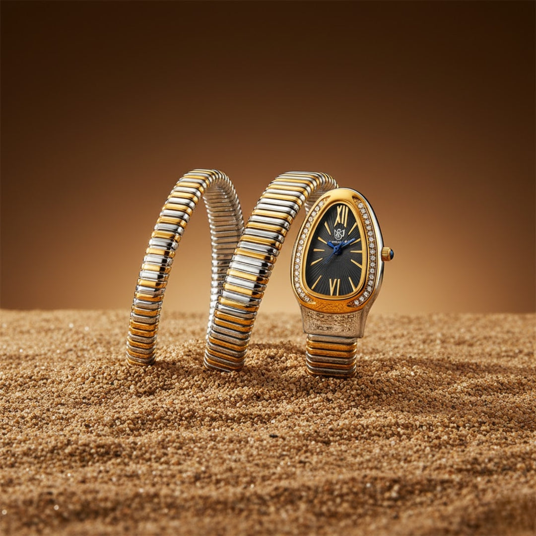 Sansi Mayo Cobra Watch — Two Tone Silver Gold (Grey Dial) – SansiMayo